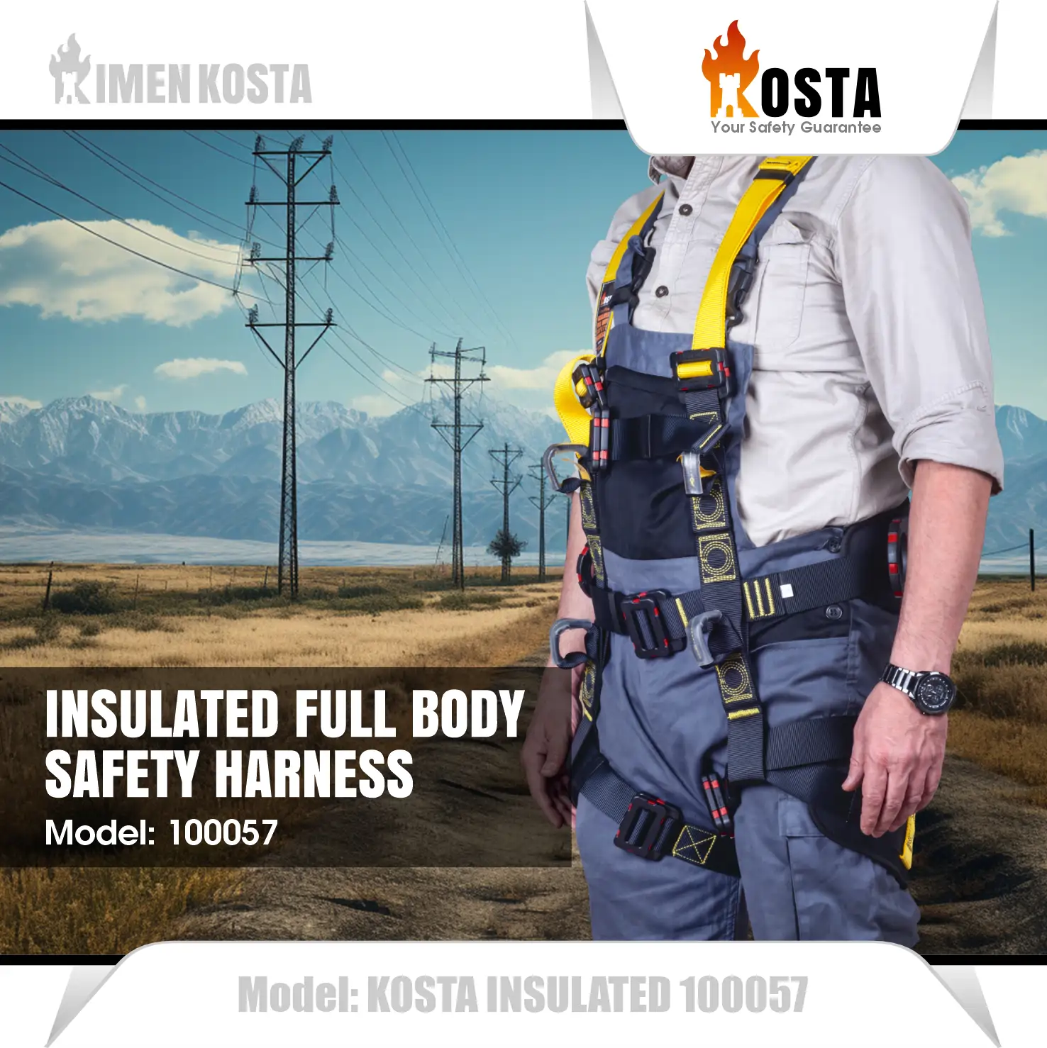 هارنس ضد برق فول بادی KOSTA مدل 100057 (با گارانتی و قیمت مناسب ...