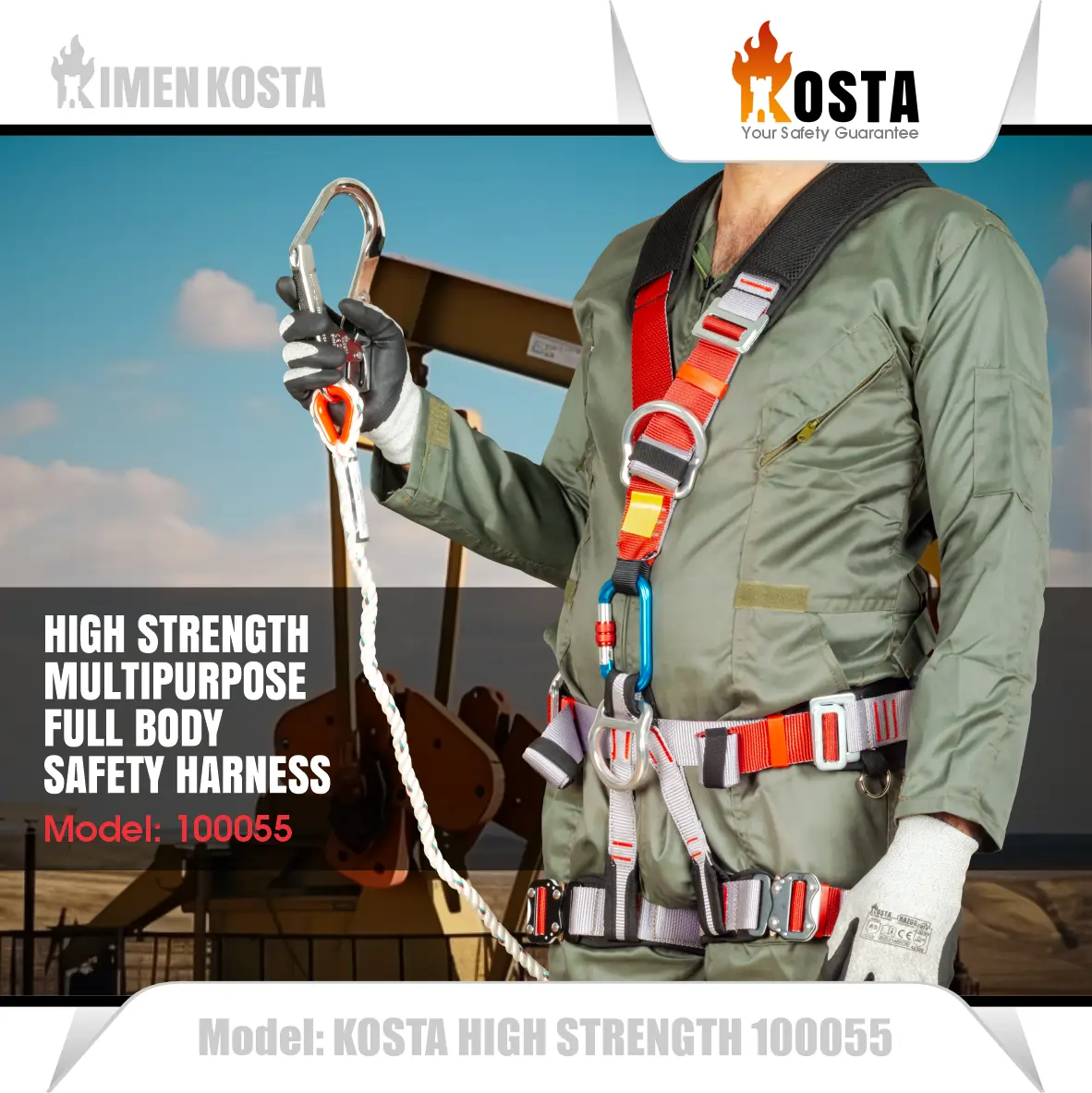 هارنس ایمنی فول بادی کاستا مدل 100055 | فروشگاه تجهیزات کار در ارتفاع ...